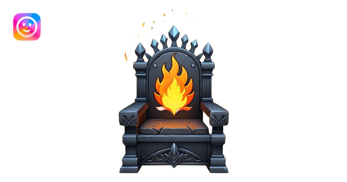 dark fire throne emoji | AI Emoji Generator