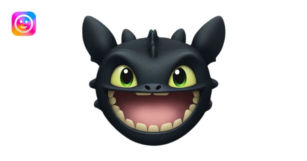toothless emoji | AI Emoji Generator