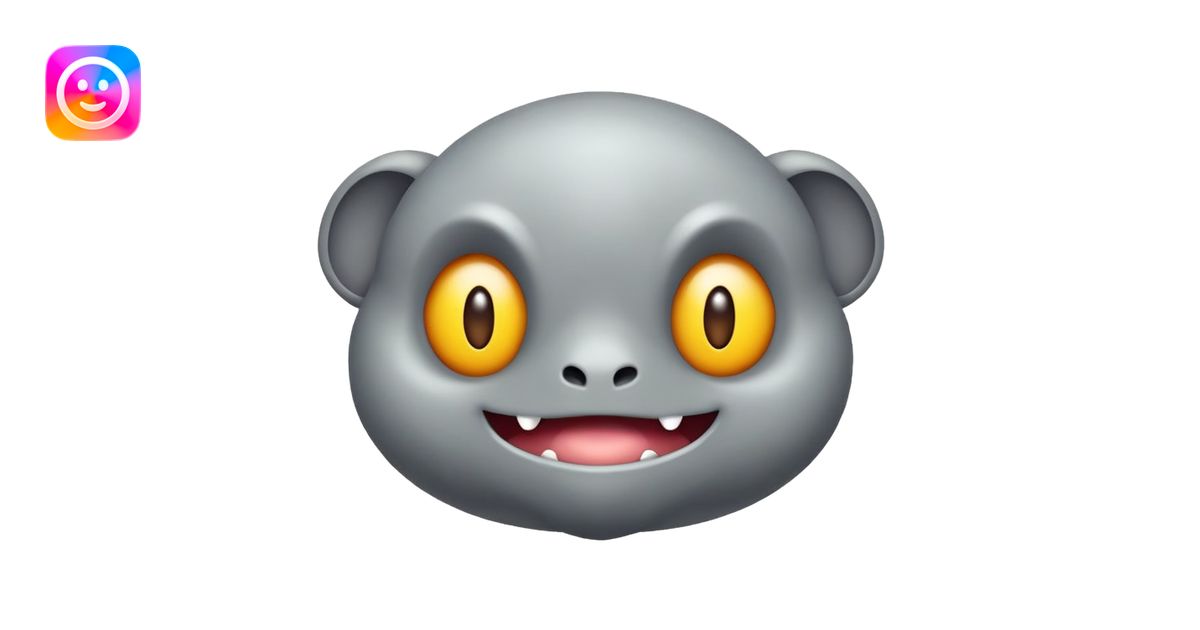 Dull Fakémon-creature emoji | AI Emoji Generator