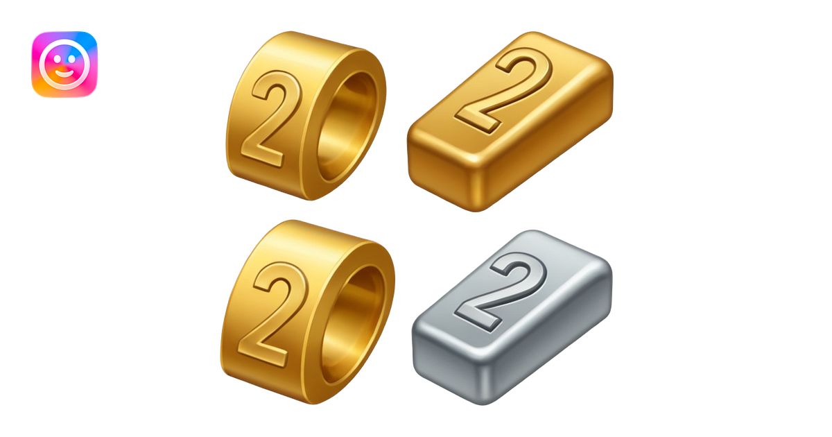 icons for paid subscriptions at different levels with the number 2 ...