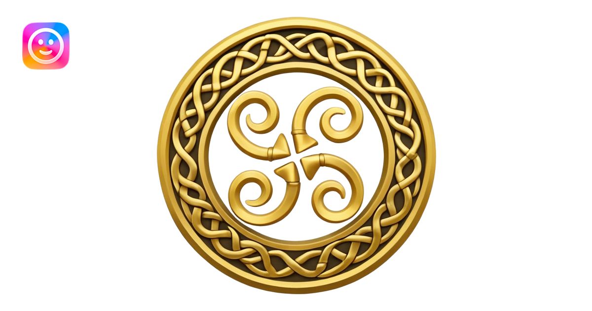 Triskelion faça um emoji desse símbolo emoji | AI Emoji Generator