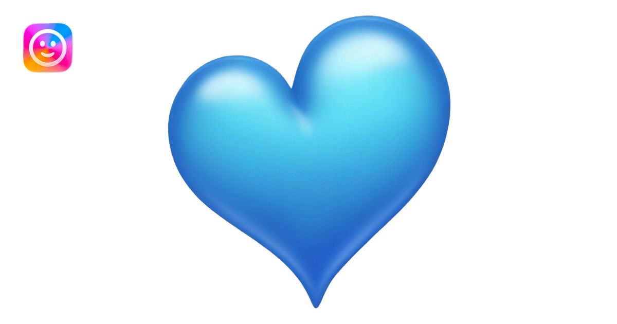Blue heart sea emoji | AI Emoji Generator