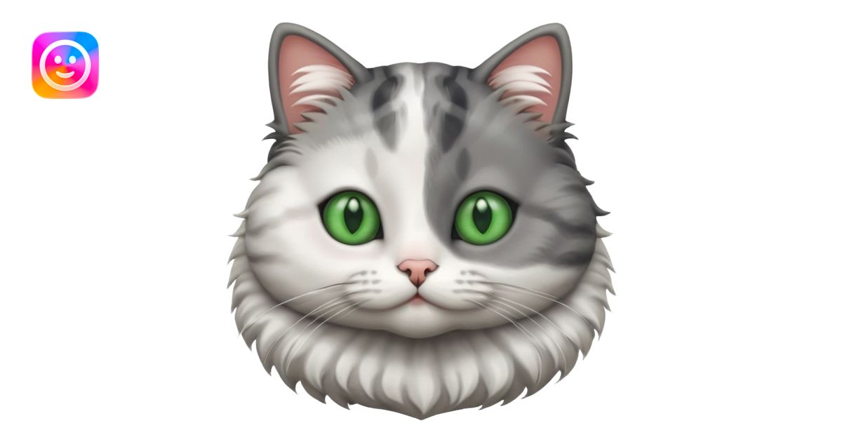 a cute cat with puffer emoji | AI Emoji Generator