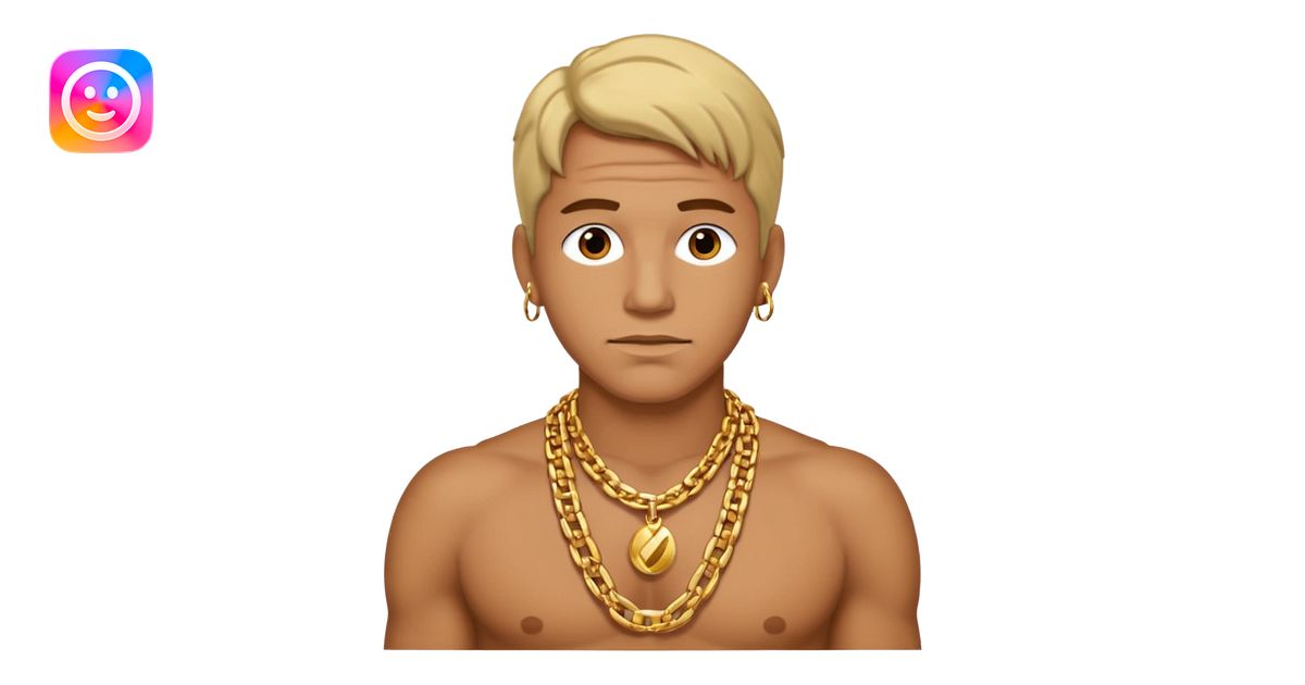 Ken Carson with chains emoji | AI Emoji Generator