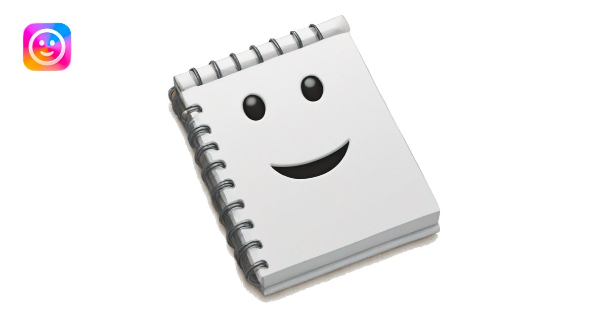 notepad emoji | AI Emoji Generator