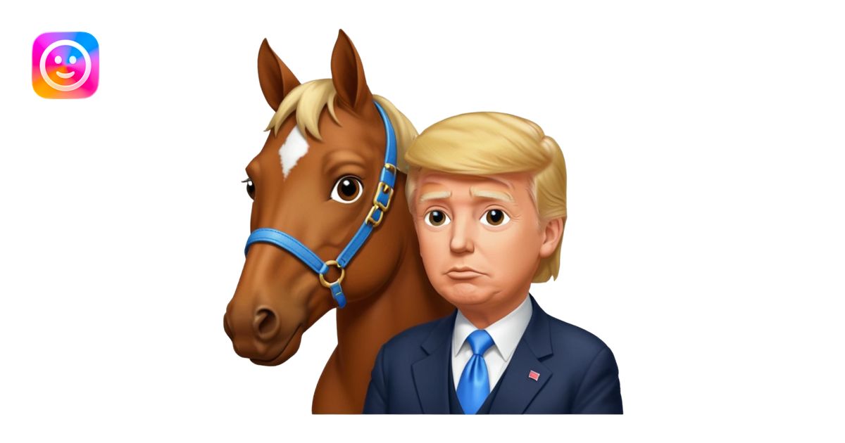 Donald trump kissing a horse named bubba ( the name bubba on its collar ...