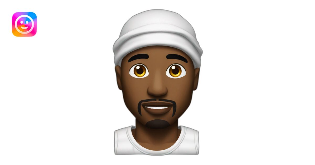 Tupac emoji | AI Emoji Generator
