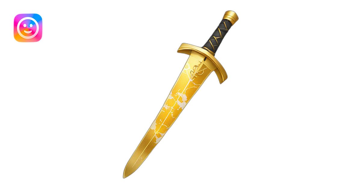 Kintsugi sword emoji | AI Emoji Generator