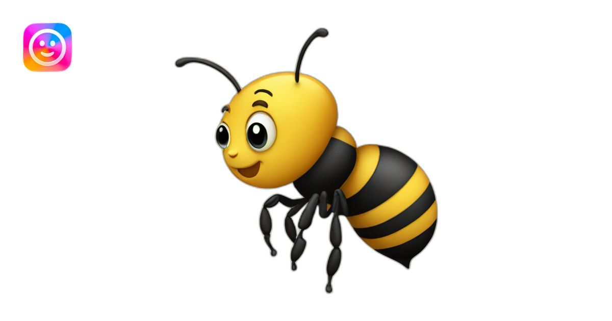 a bee at school emoji | AI Emoji Generator