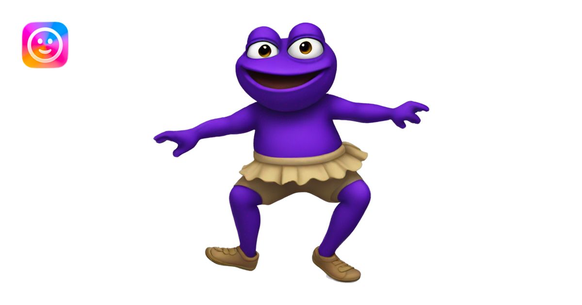 purple pepe dancing emoji | AI Emoji Generator
