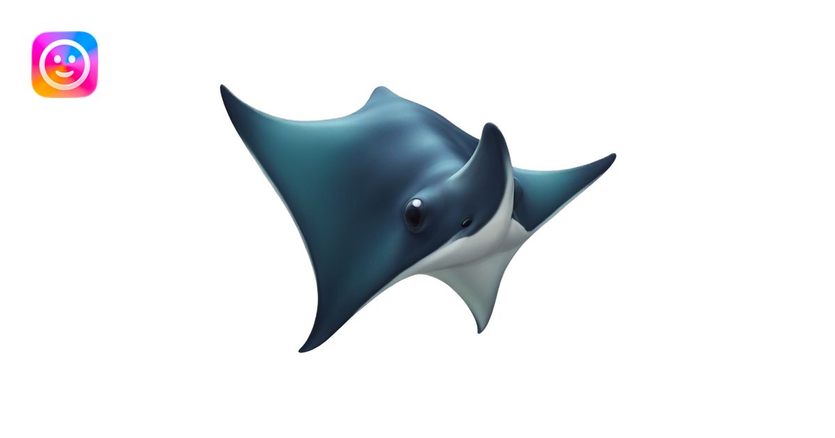 Manta ray emoji | AI Emoji Generator
