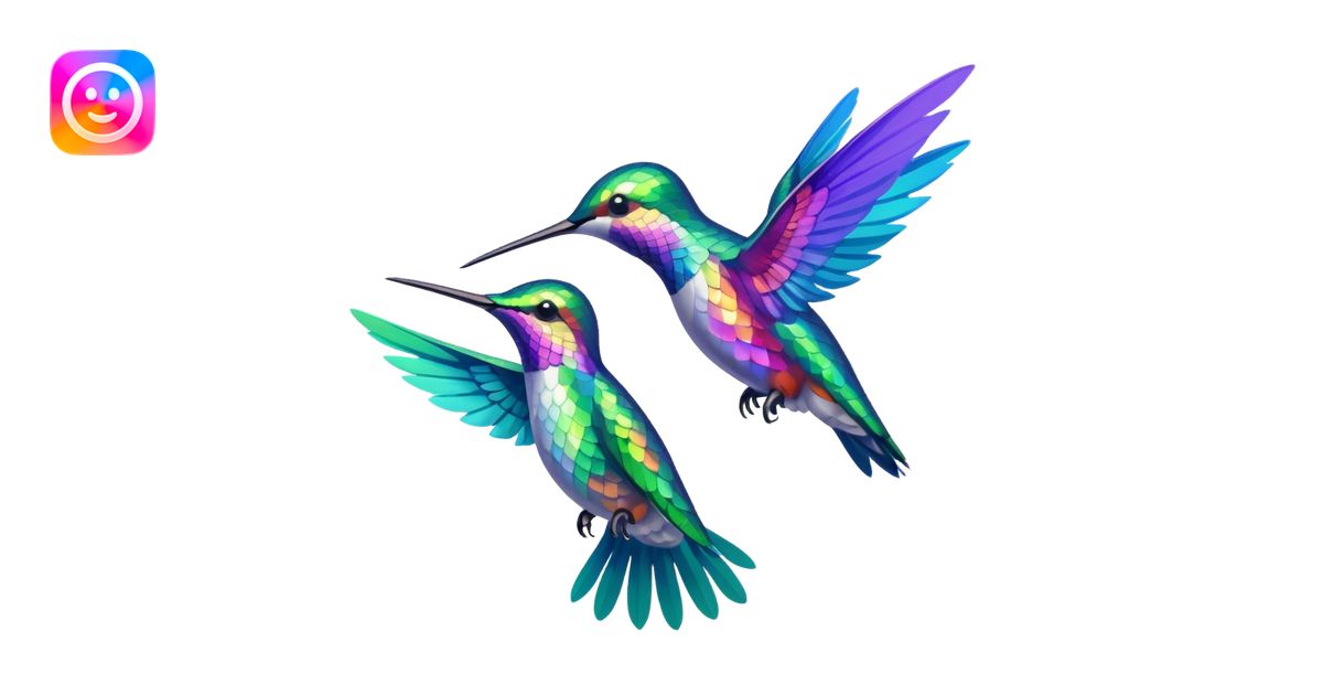 HUMMINGBIRDS emoji | AI Emoji Generator