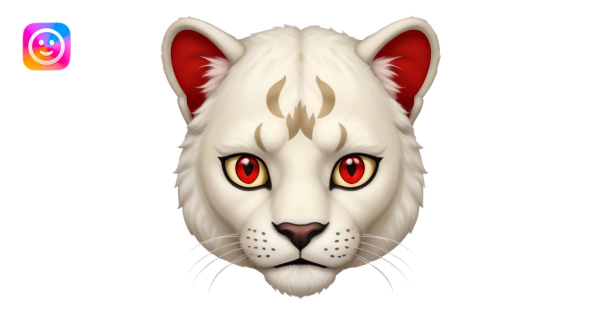 white panther emoji. As one would see on discord, that looks like ...