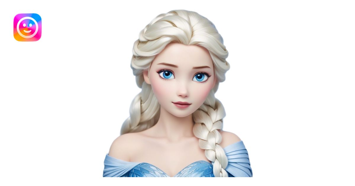 Cinematic Realistic Elsa Portrait, depicted with lifelike skin texture ...