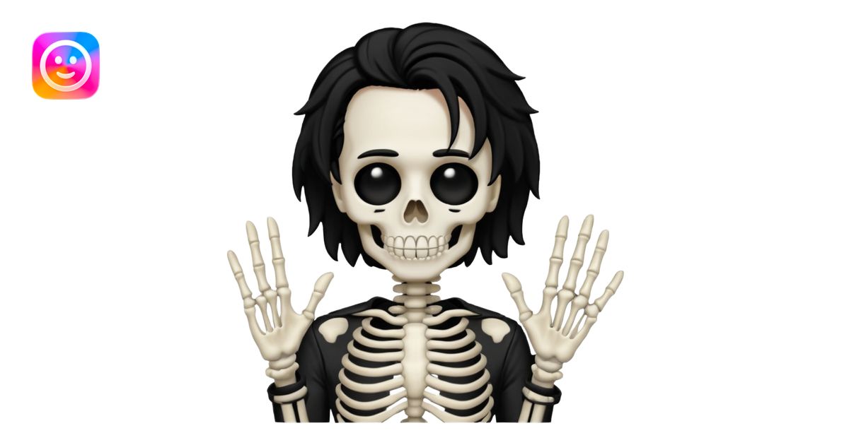 Make a Playboi Carti yvl skeleton hand emoji emoji | AI Emoji Generator