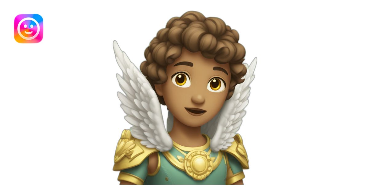 Arcángel hermosas alas emoji | AI Emoji Generator