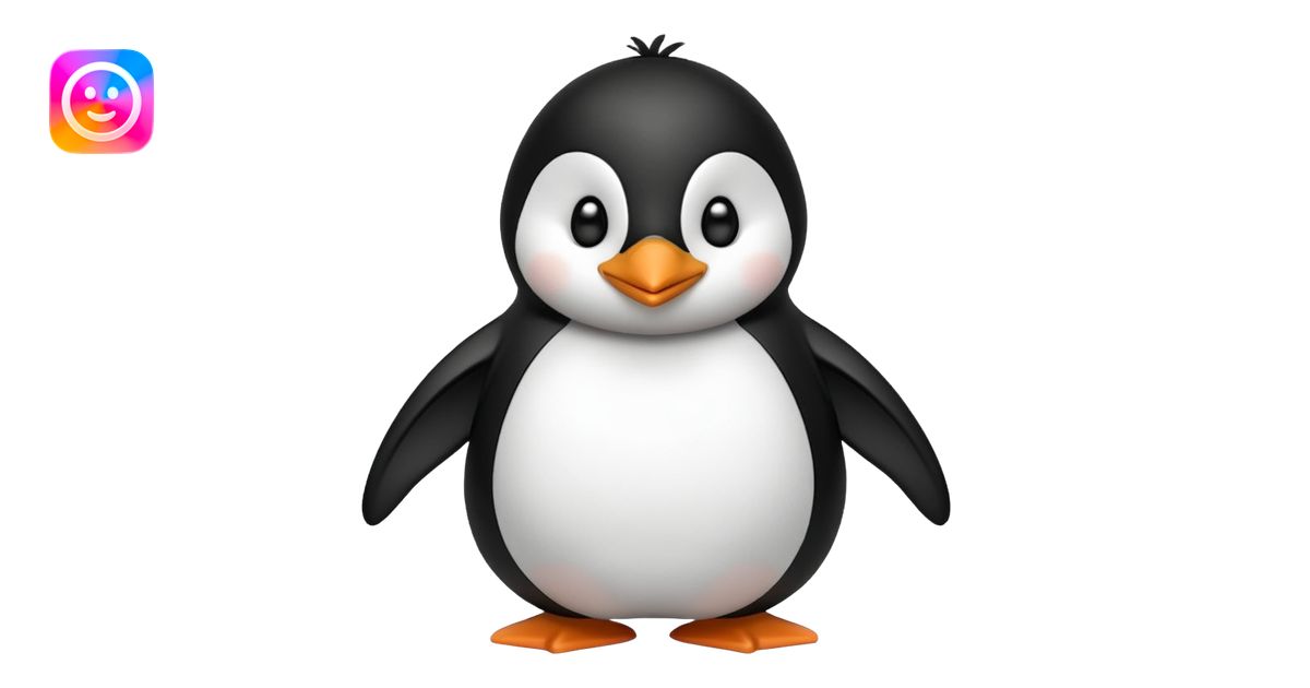 Linux penguin emoji | AI Emoji Generator