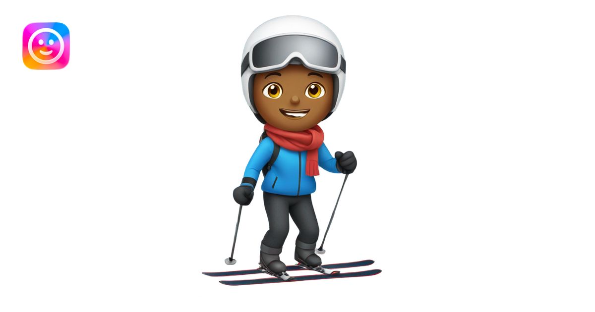 Person skiing in France emoji | AI Emoji Generator