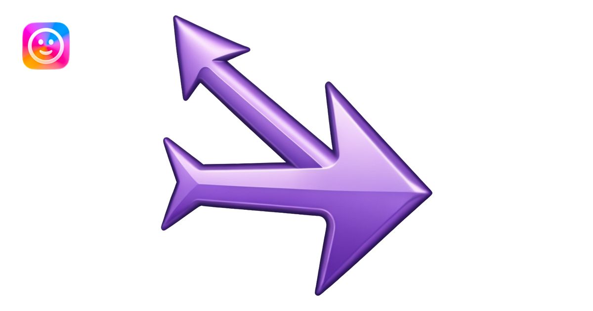 seta para direita roxa emoji | AI Emoji Generator