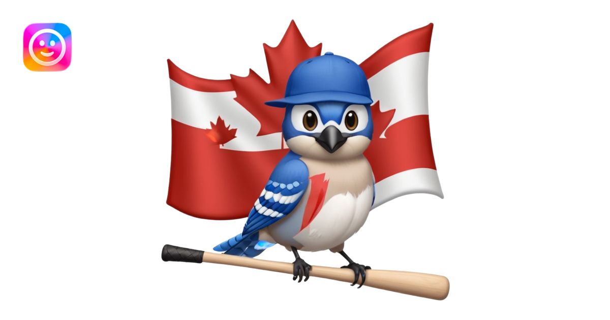 bluejay standing swinging bat, toronto blue jays baseball hat ...