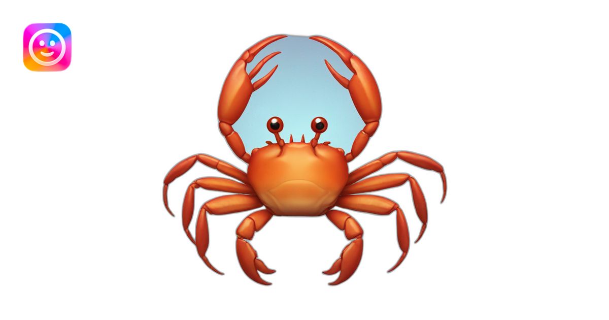 Crab with mammae emoji | AI Emoji Generator