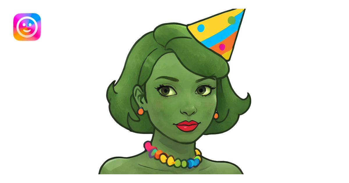 Sick redhead girl partying meme | AI Emoji Generator
