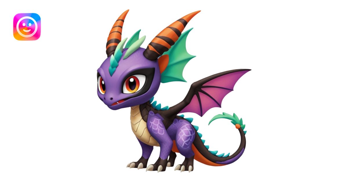 Meloetta-Noivern-Spyro-Toothless-Fakémon-creature-hybrid emoji | AI ...