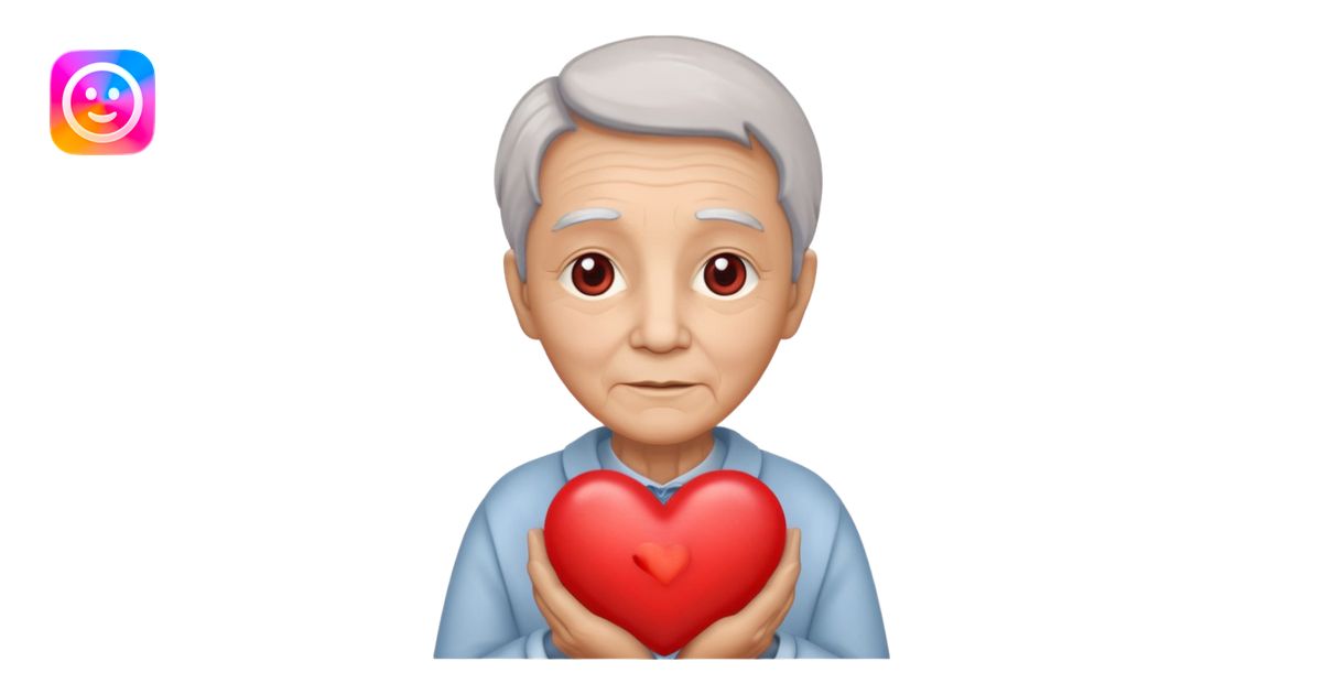 elder and heart emoji | AI Emoji Generator