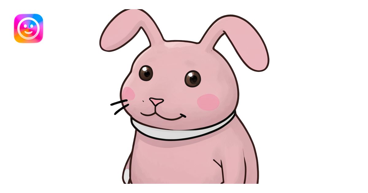 Erstelle mir einen lächelnden Labubu in Pink mit einer Weißen Schleife ...