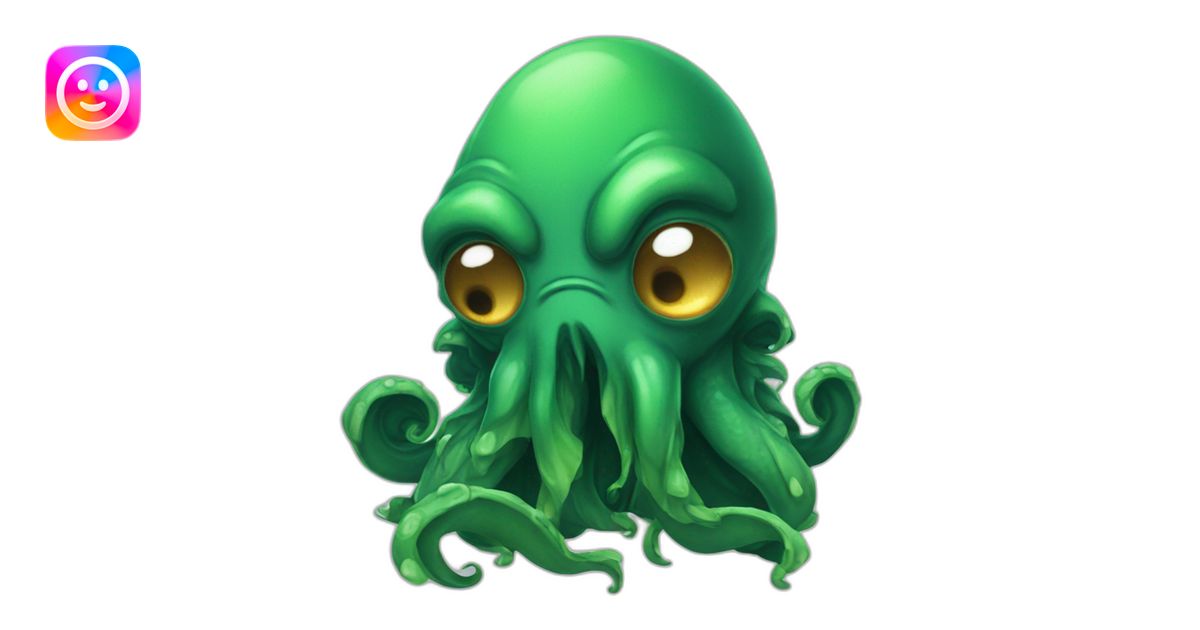 sad cthulhu crying emoji | AI Emoji Generator