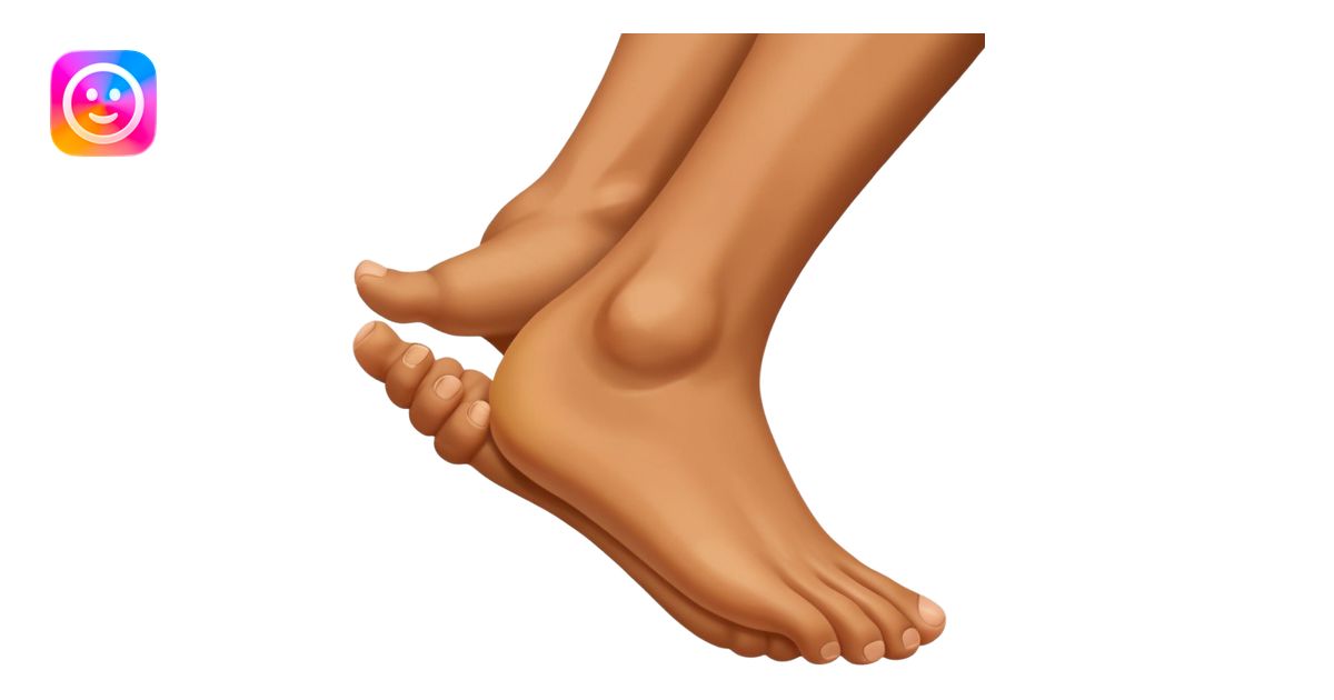 a hand is grabbing a foot emoji | AI Emoji Generator