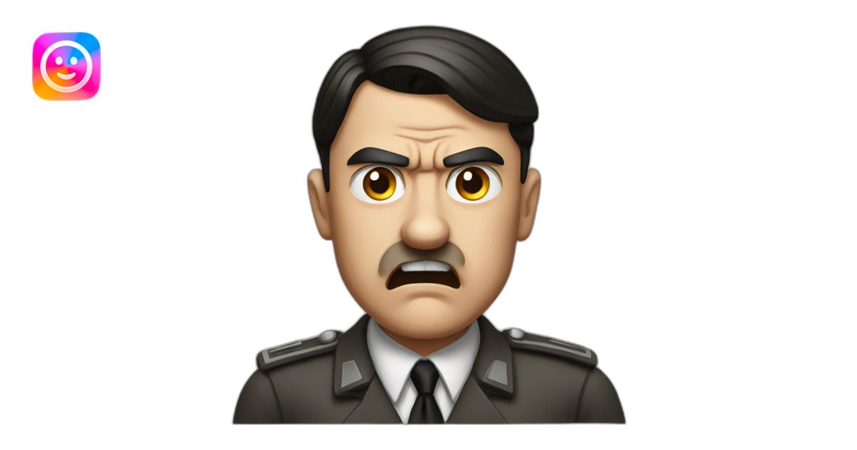 Hitler-angry emoji | AI Emoji Generator