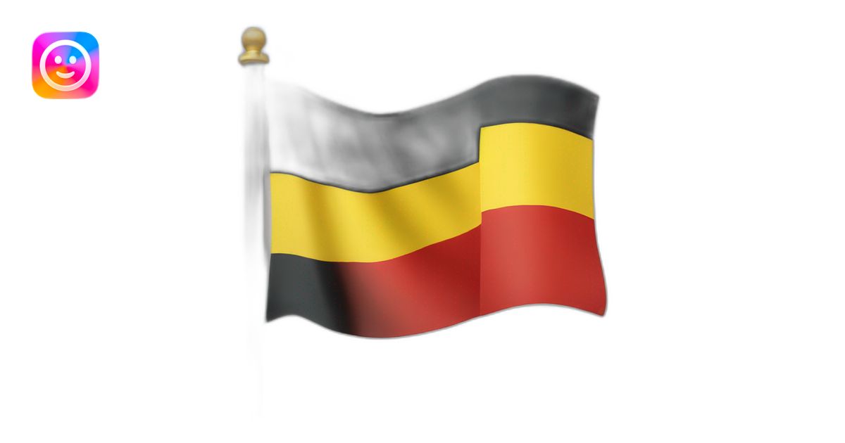 Belgian flag emoji | AI Emoji Generator