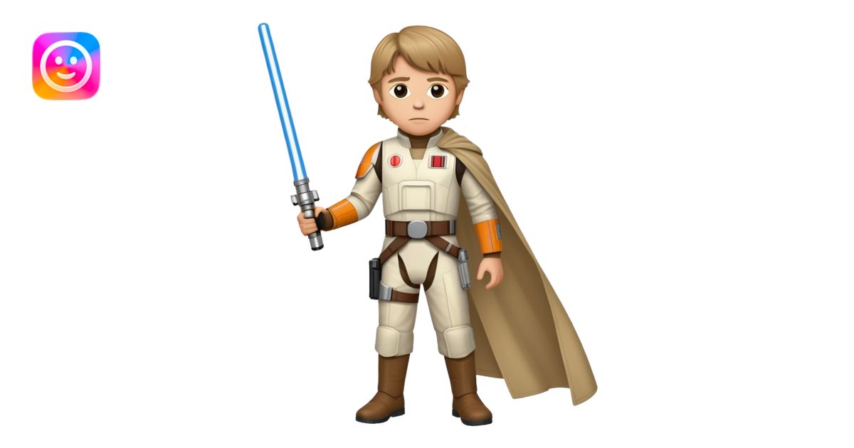 Luke Skywalker Star Wars Rebellion emoji | AI Emoji Generator