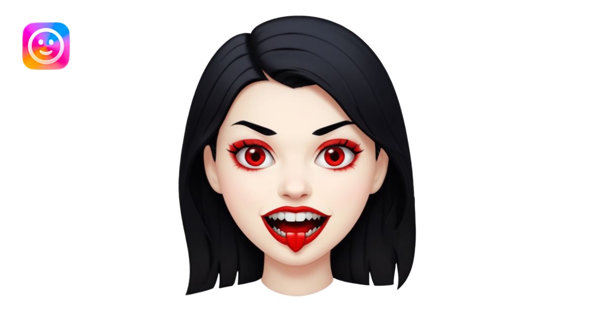 Vampir, Girl, Teeth, Fangs emoji | AI Emoji Generator