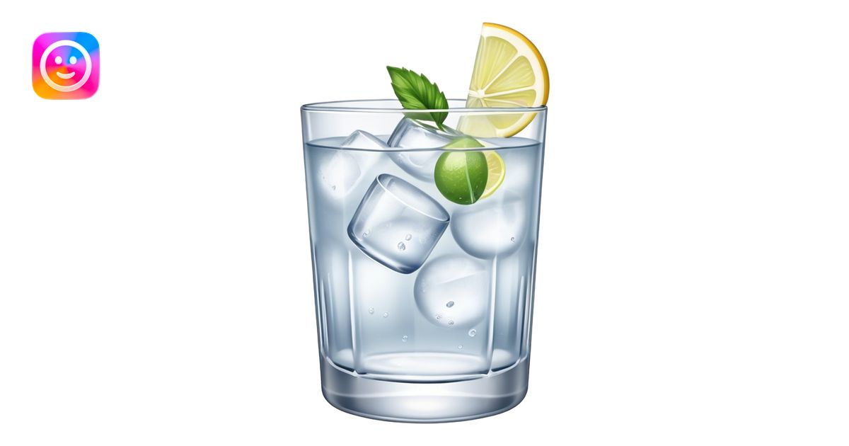gin tonic glass emoji | AI Emoji Generator