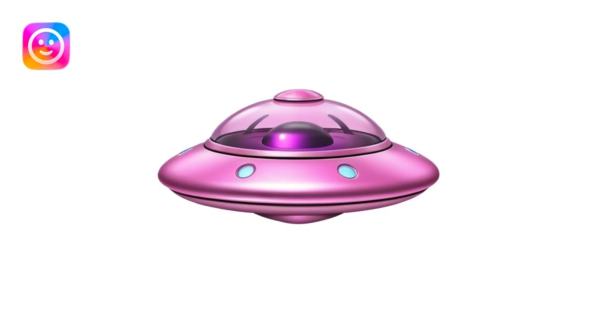 pink UFO emoji | AI Emoji Generator