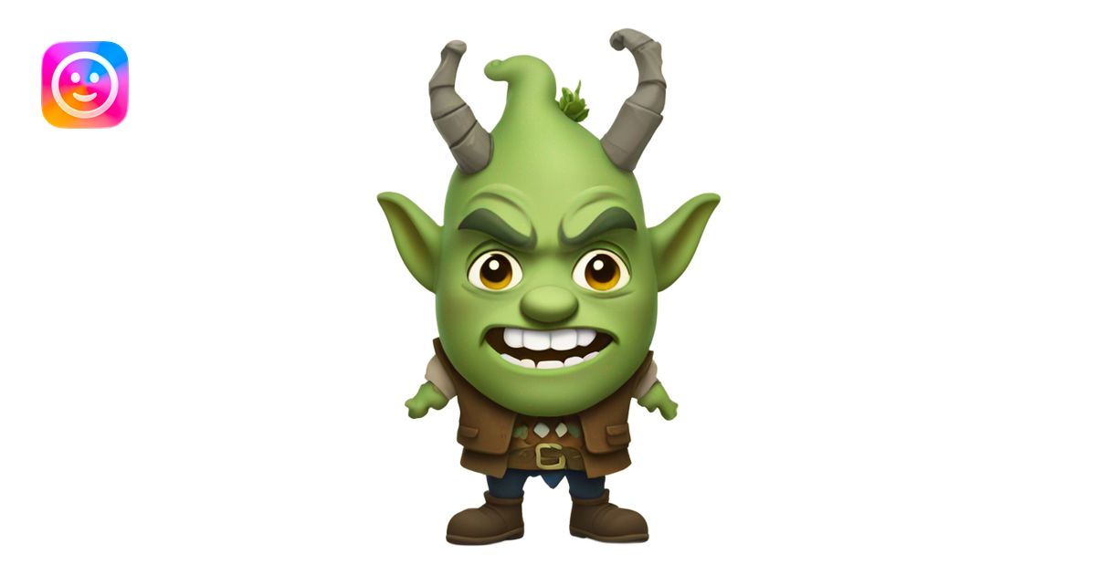 Shrek ayo pee pee poo poo check emoji | AI Emoji Generator