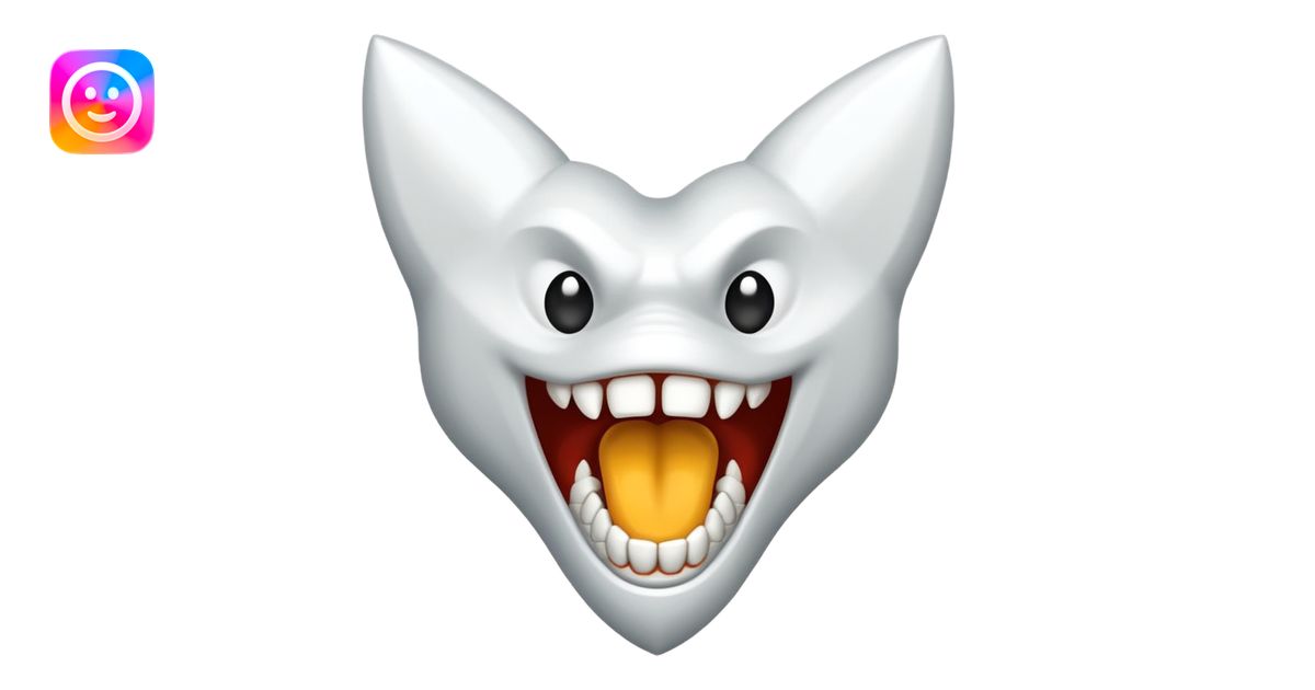 Sharp wolf fang tooth only emoji | AI Emoji Generator