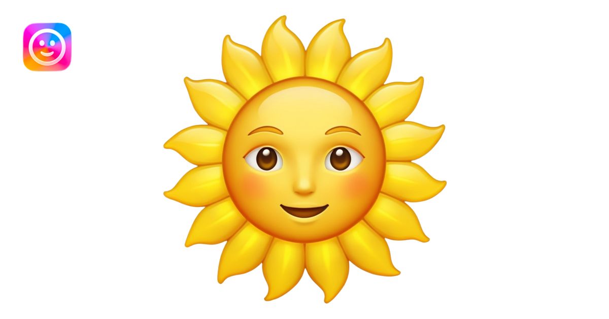 realistic sun without face emoji | AI Emoji Generator