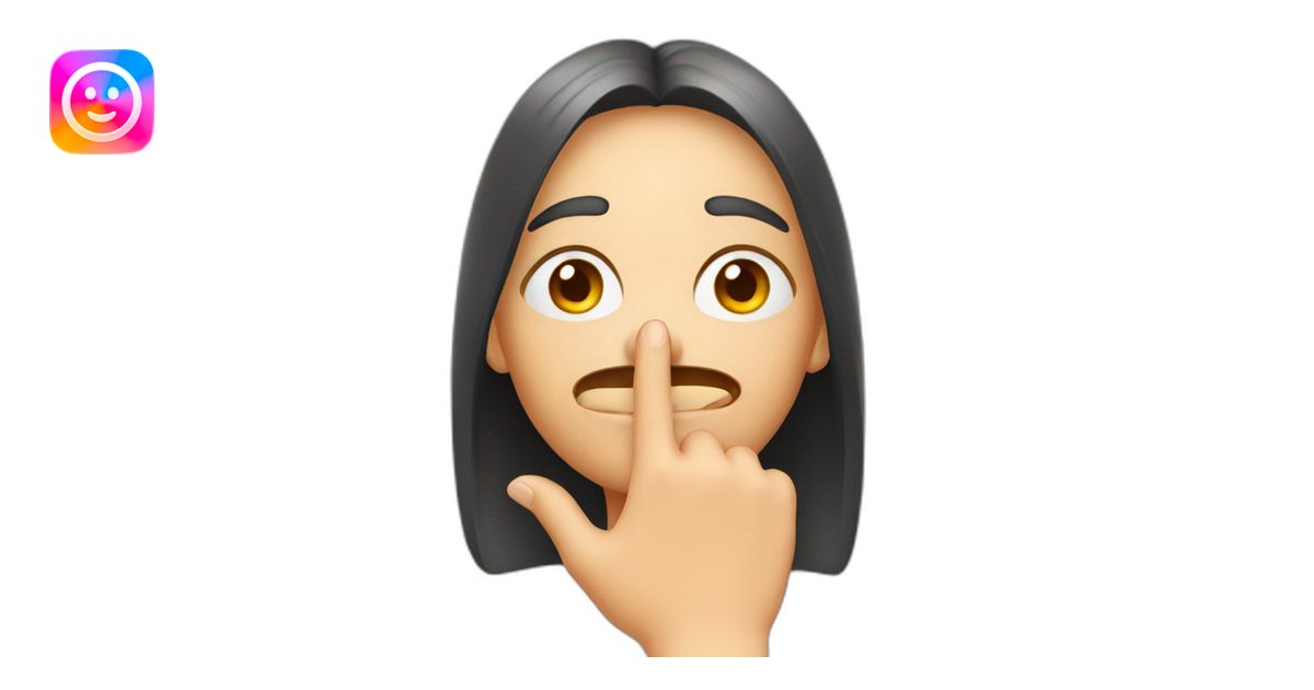 face smell finger emoji | AI Emoji Generator