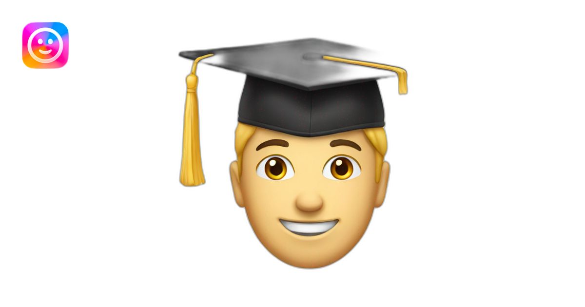 Student cap emoji | AI Emoji Generator