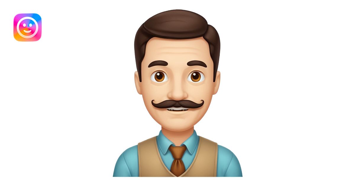 Retro style man emoji | AI Emoji Generator