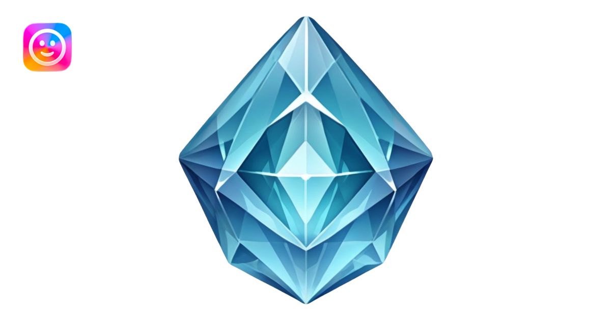 very sharp gem mineral loojing emoji | AI Emoji Generator