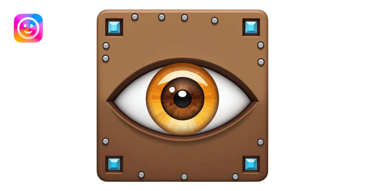 Create me a emoji for minecraft themed kinda that has a eye trim with a ...