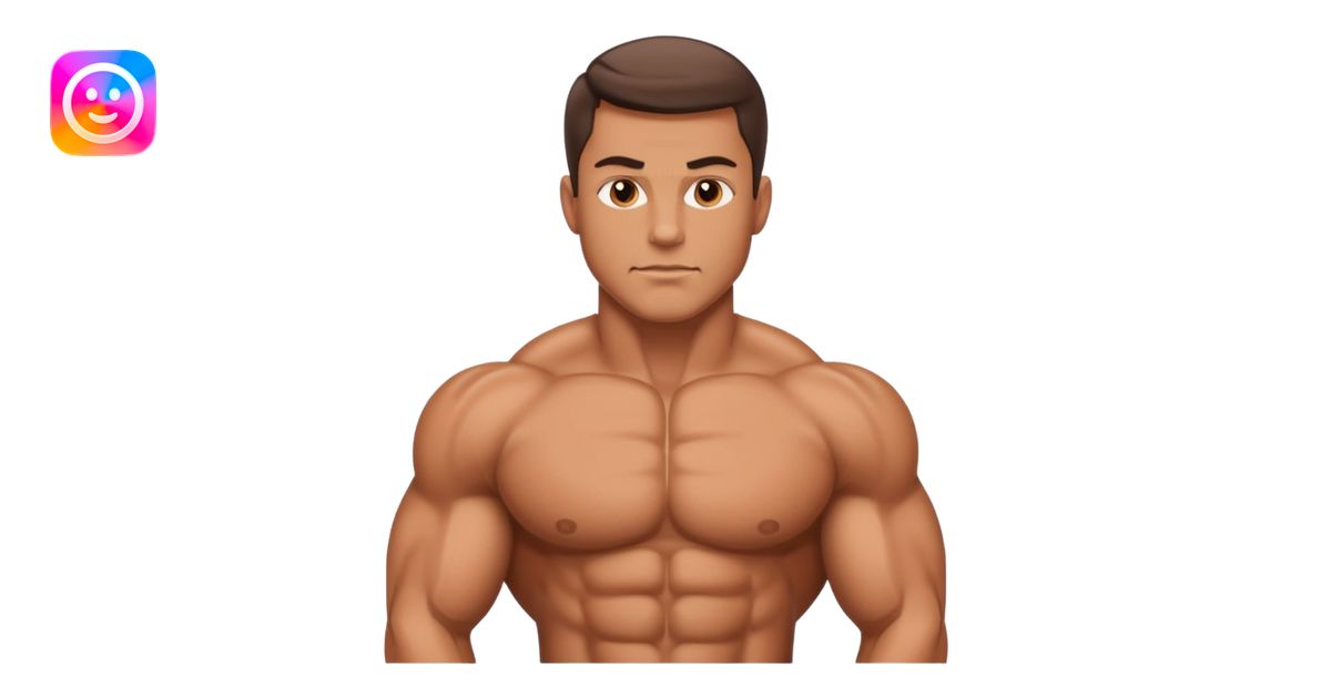 a muscle man emoji | AI Emoji Generator