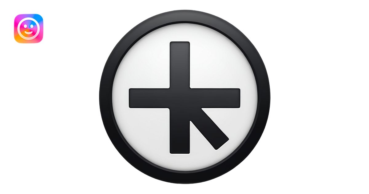 Add a social media "add story" symbol emoji | AI Emoji Generator