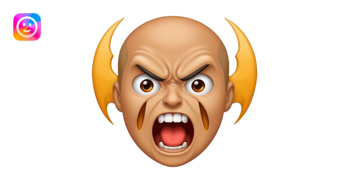 Angry scream emoji | AI Emoji Generator