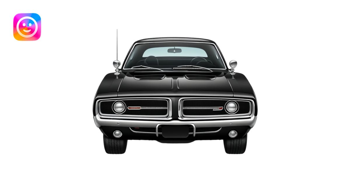 Dodge Charger 69 emoji | AI Emoji Generator