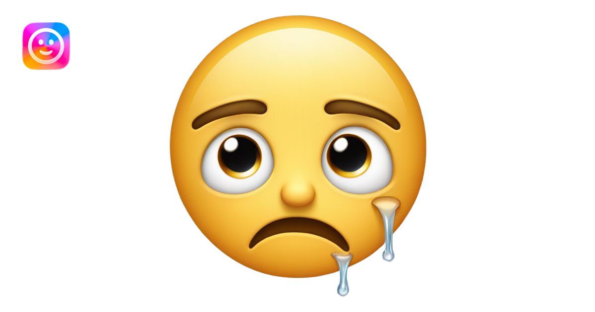 Sad crying emoji emoji | AI Emoji Generator